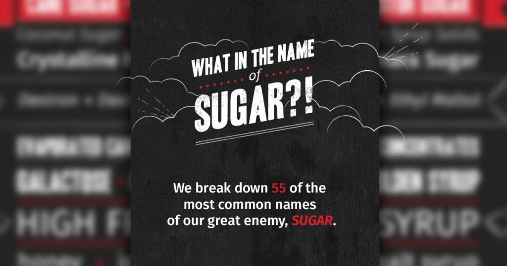 55 different names for sugar - Real Meal Revolution